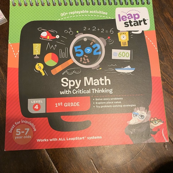 Leap Frog Leap Start | Toys | Leapfrog Leap Start Spy Math Book | Poshmark